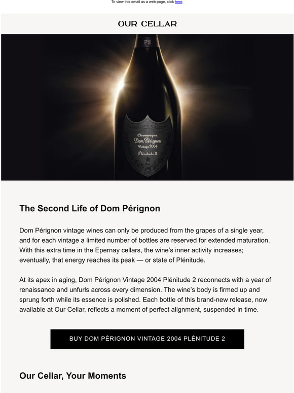 Our Cellar: Experience a beloved Dom Pérignon vintage in a new light ...