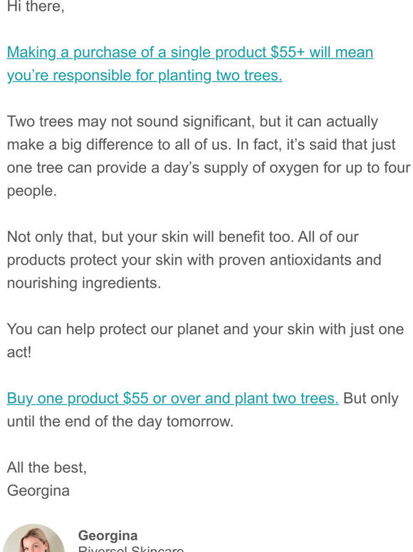 Riversol: Plant 2 trees with your purchase | Milled