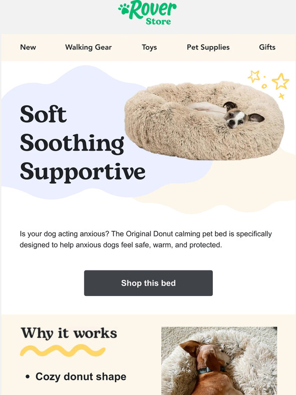 Rover: A cozy, calming bed your dog will 💚 | Milled