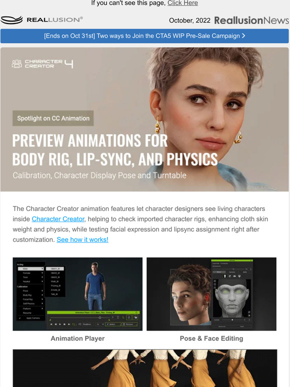 Reallusion Character Preview Animation For Body Rig Lip Sync And