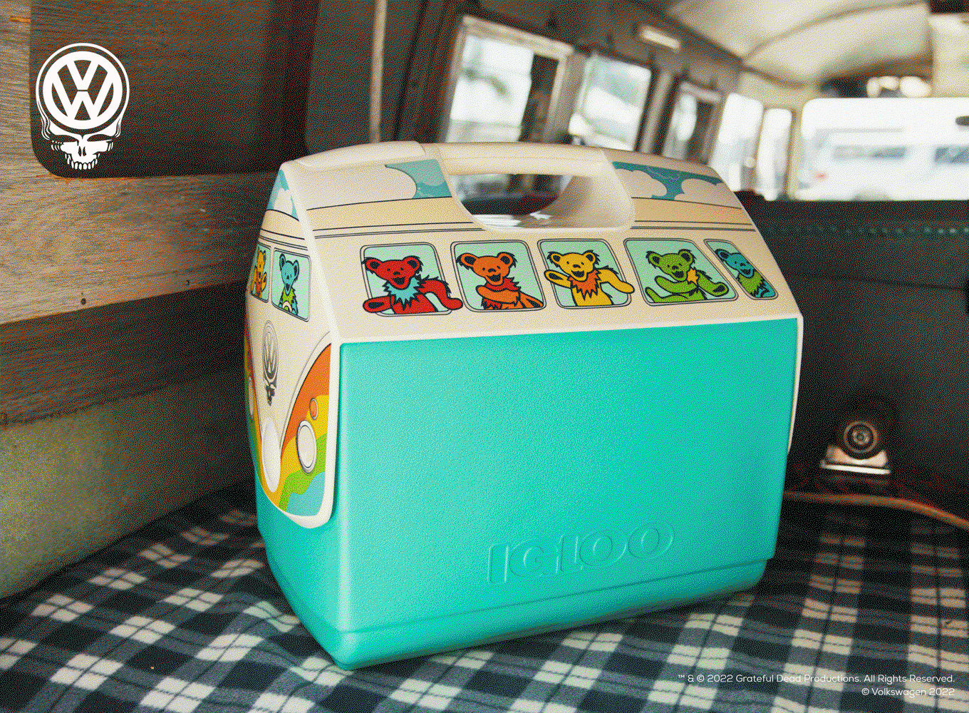 Igloo Coolers: The Grateful Dead Volkswagen Bus Playmate. Hop in!🚐☮️💙 ...