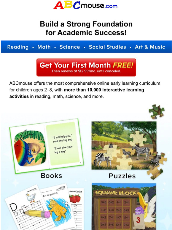 ABCmouse: Build a Strong Foundation for Academic Success | Milled