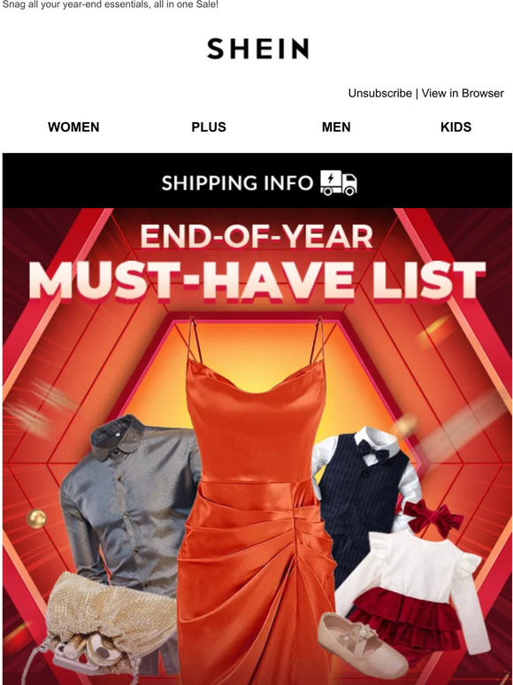 SHEIN: #SHEINgoodfinds | End-of-year Must-have List | Milled
