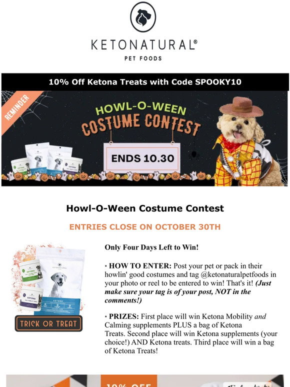 KetoNatural Pet Foods: Our Howl-O-Ween Contest is Ending Soon! | Milled
