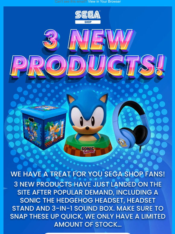 SEGA Shop: 3 NEW Sonic Products Have Arrived🔥 | Milled