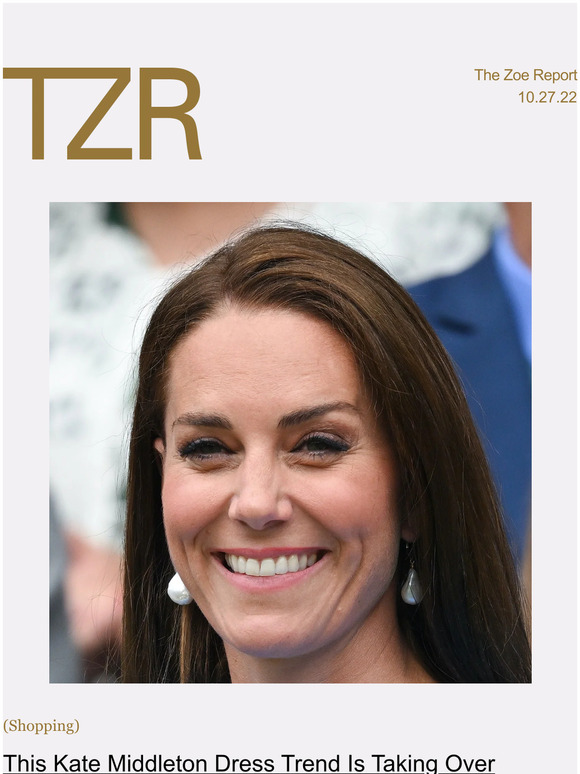 The Zoe Report This Kate Middleton Dress Trend Is Taking Over Fashion