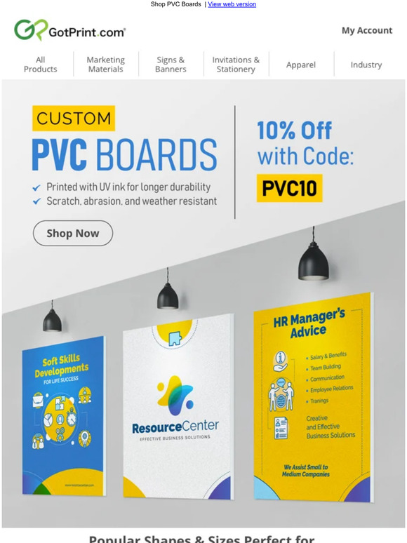 Gotprint.com: Outdoor Signage that Lasts, Rain or Shine | Milled