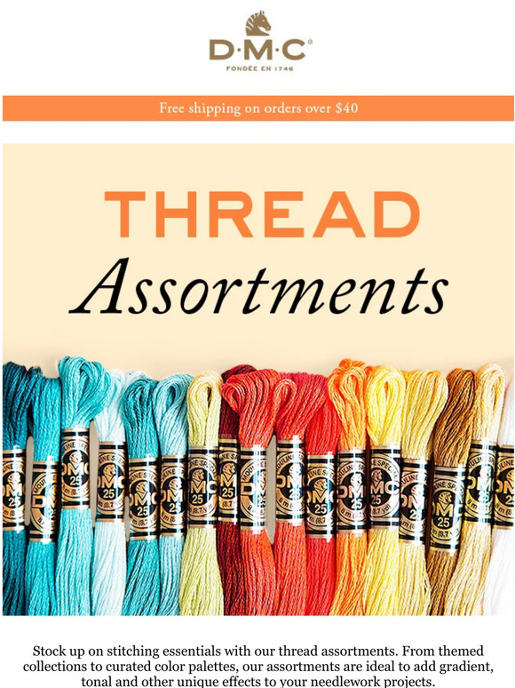 DMC: Discover our colorful thread assortments 🌈 | Milled