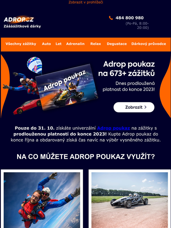 Adrop.sk: Chcete prodloužený Adrop poukaz? 😮 | Milled