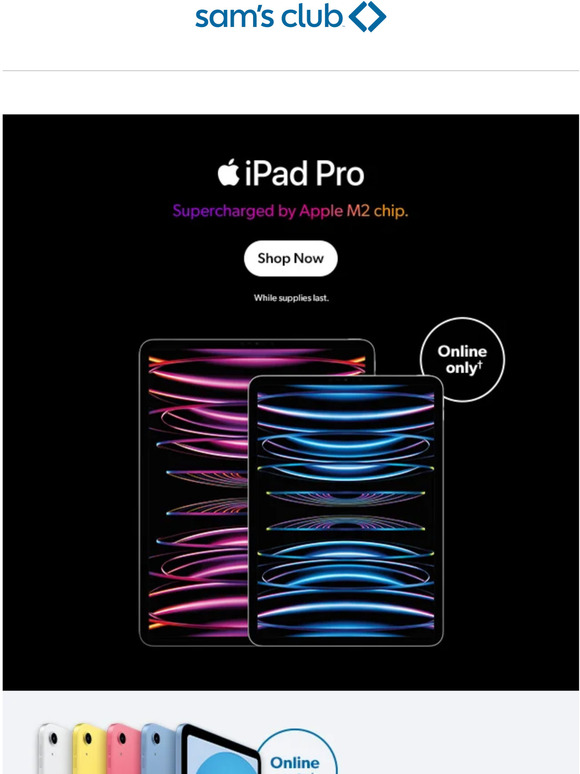 Sam's Club: Introducing the new iPad Pro with M2 chip. | Milled