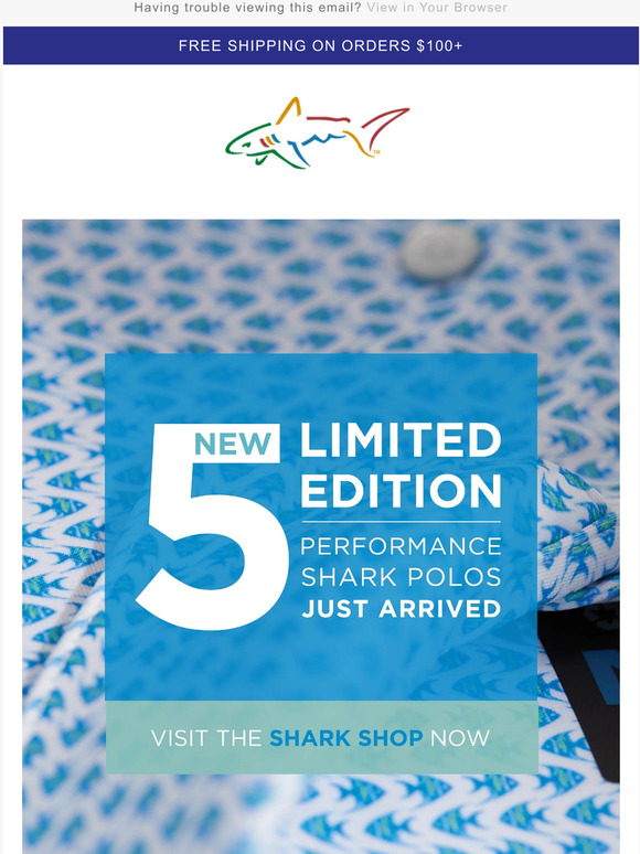 Greg Norman Collection: 5 New Shark Polos Just Arrived | Milled