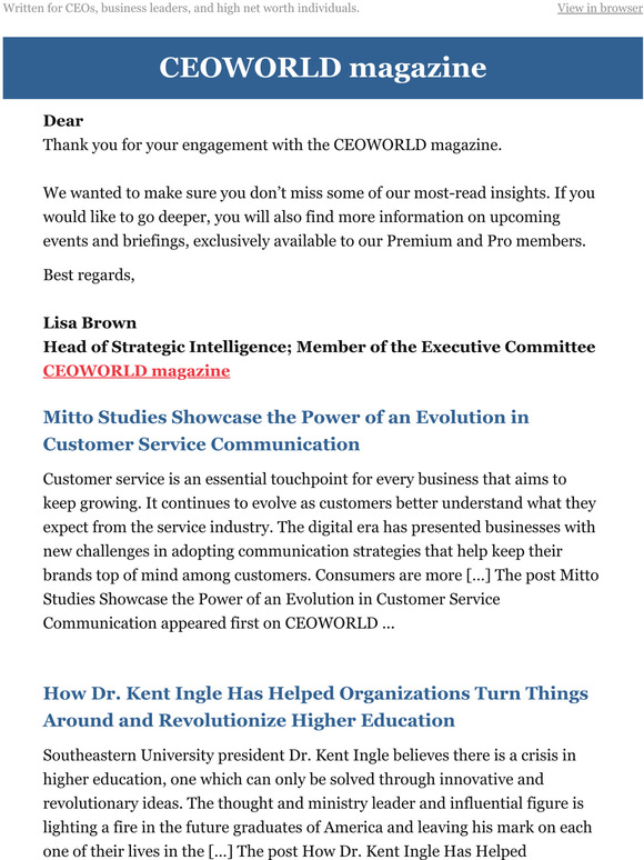 CEOWORLD Magazine: Mitto Studies Showcase the Power of an Evolution in ...