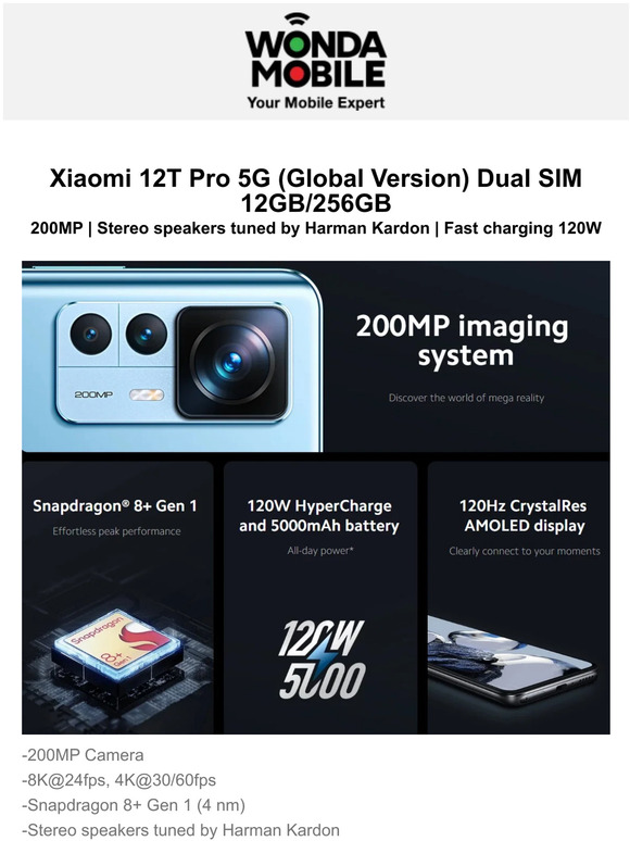 Wonda Mobile: 😉Xiaomi 12T Pro 5G & Xiaomi Mix Fold 2 5G | Milled