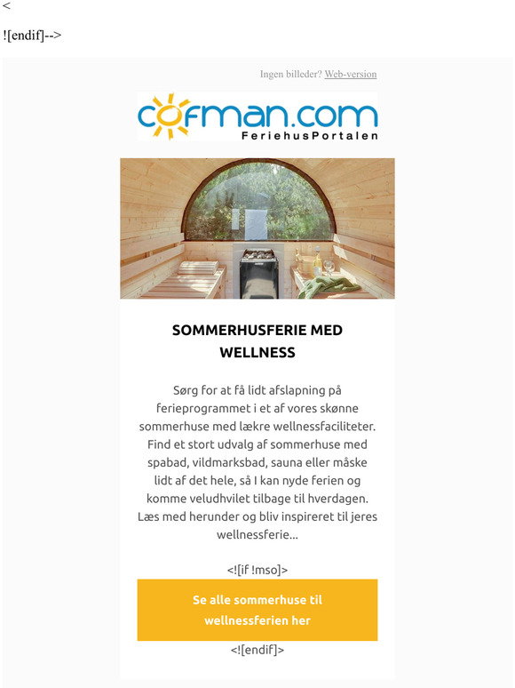 Cofman: Sommerhusferie med wellness | Milled