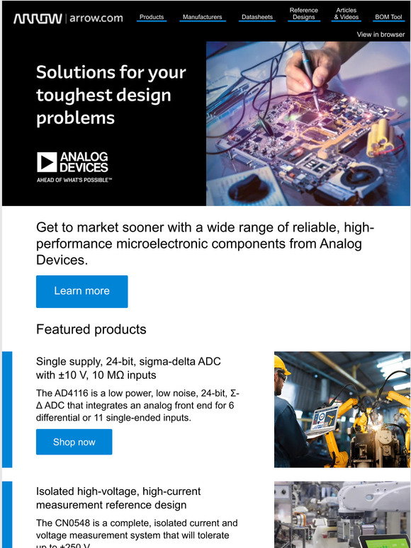 Arrow Electronics: Explore the latest innovations from Analog Devices ...