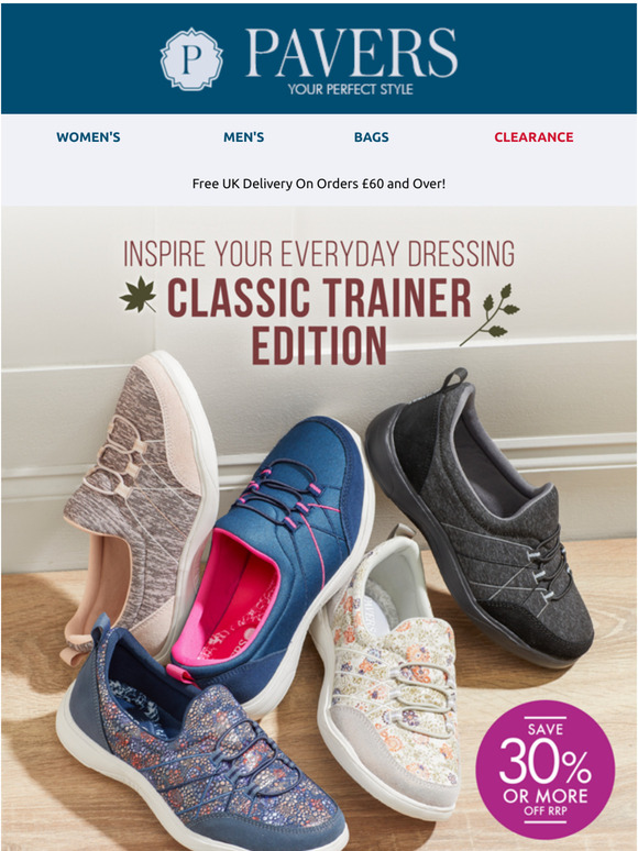 Pavers: Delve into our womens trainer collection | Milled