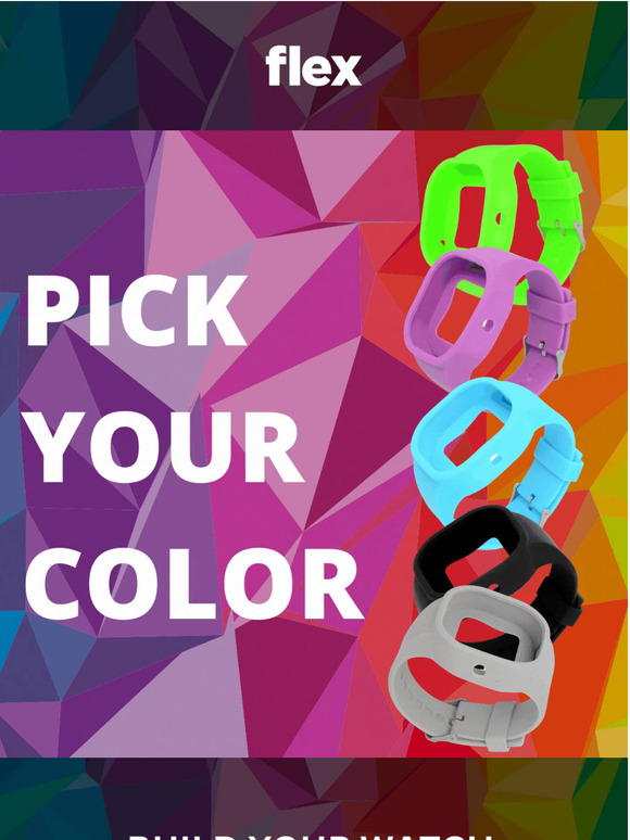 Flex Watches: Introducing Custom Combos: Create your own Flex watch ...