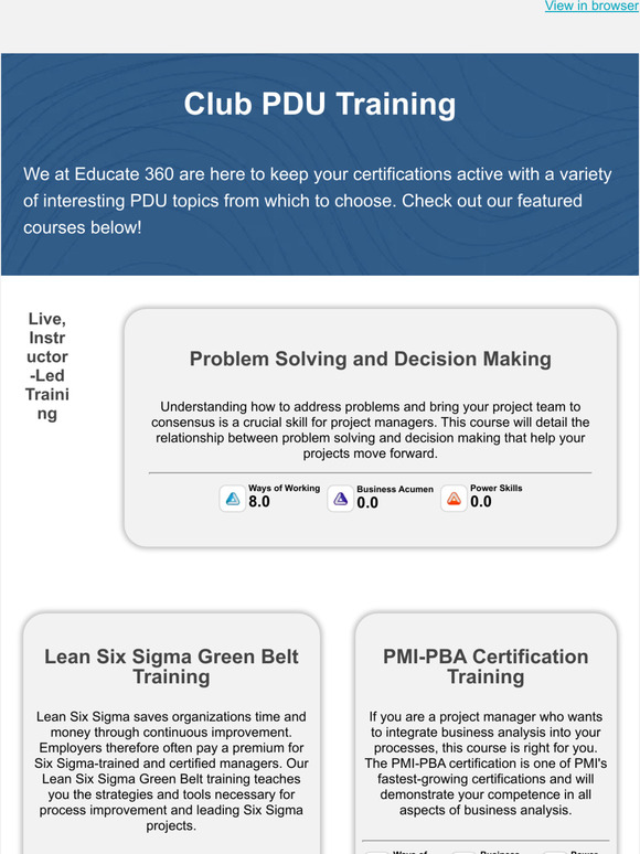 Project Management Academy: Meet all your PDU requirements ️ | Milled
