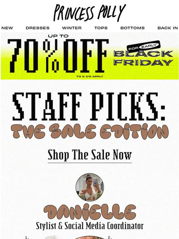 Princess Polly: 🍂 STAFF PICKS: SALE EDITION ☕️ | Milled
