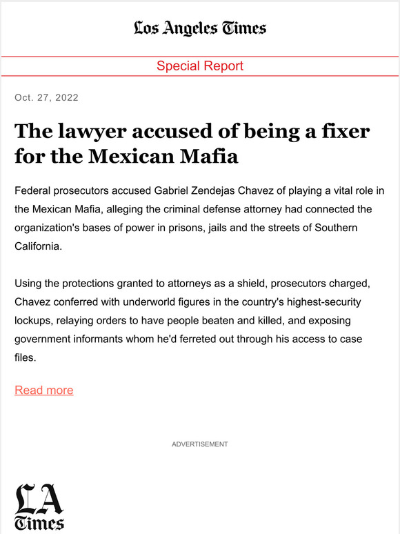 Los Angeles Times: The lawyer accused of being a fixer for the Mexican ...