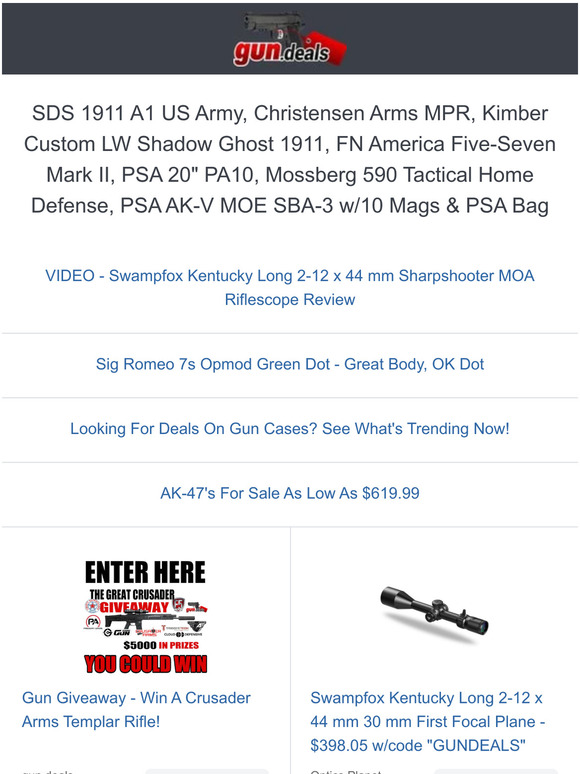 Gun.Deals: 🎃Crusader Arms Templar Rifle Up For Grabs! - Anderson Kiger ...