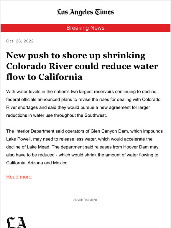Los Angeles Times: Breaking News: New push to shore up shrinking ...