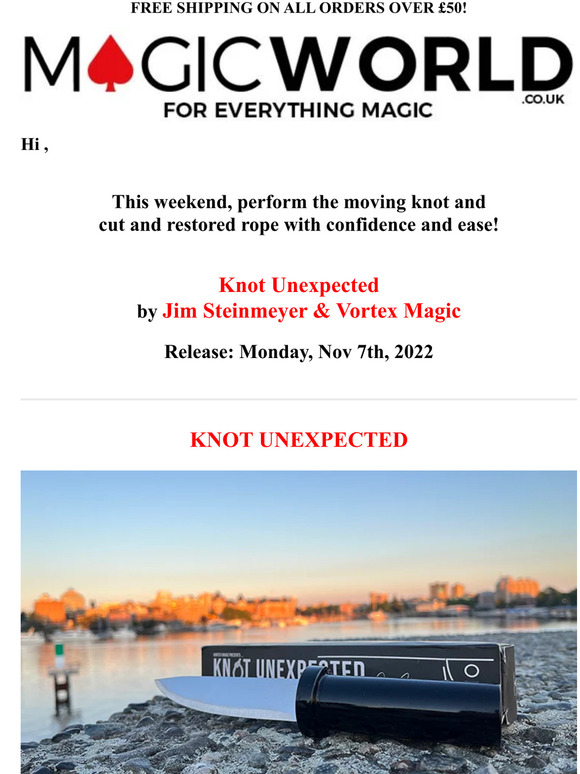 MagicWorld: KNOT UNEXPECTED - The Perfect Knife for the Cut & Restored ...