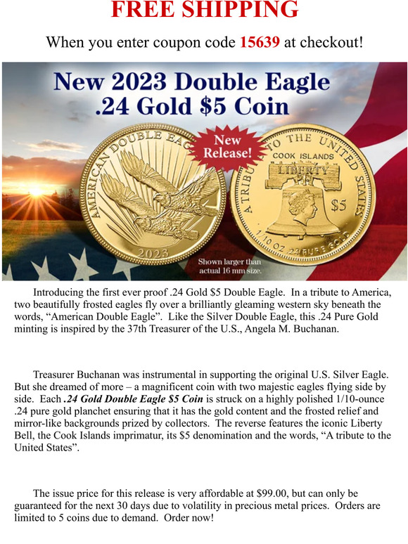 National Collector's Mint: Free Shipping! ★ NEW RELEASE: 2023 .24 Pure ...