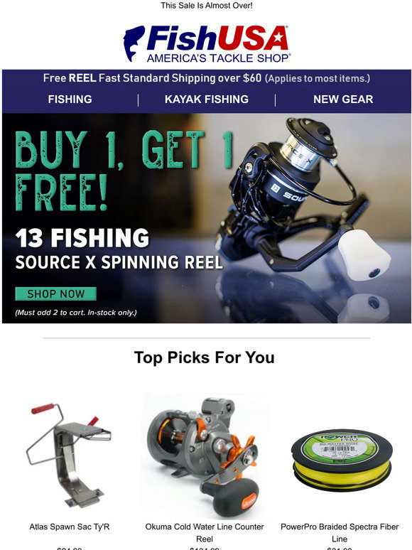FishUSA: Don't Pass Up This BOGO Reel Deal! | Milled