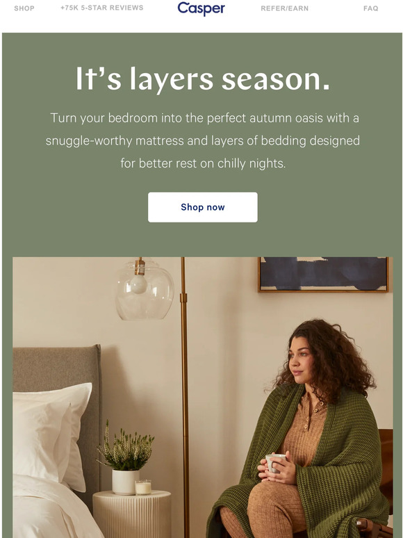 Casper: The Casper guide to a cozy fall | Milled