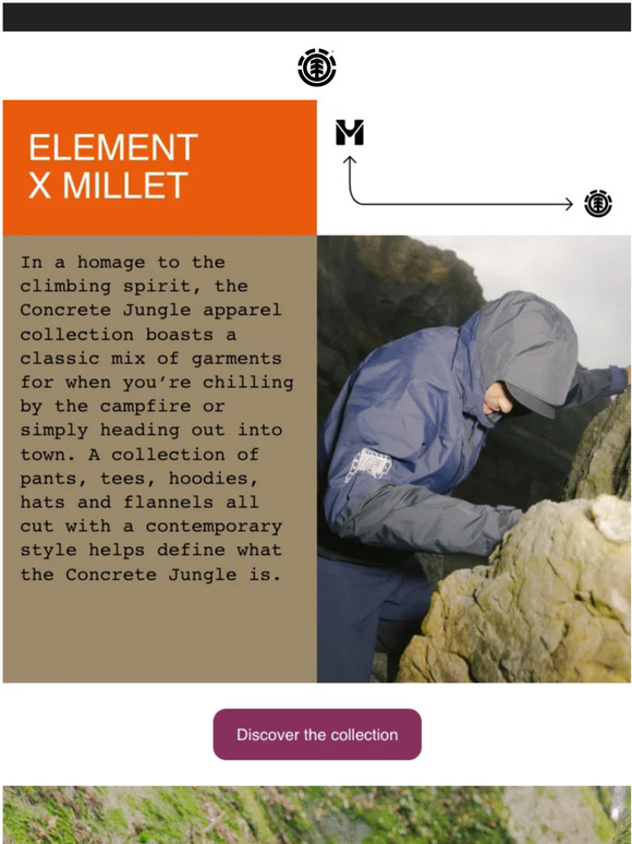 Element: The Element x Millet Concrete Jungle Apparel Collection | Milled