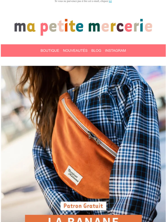 Ma Petite Mercerie: Patron Gratuit : Le Sac Banane en 2 Tailles ! 🍌 ️ ...