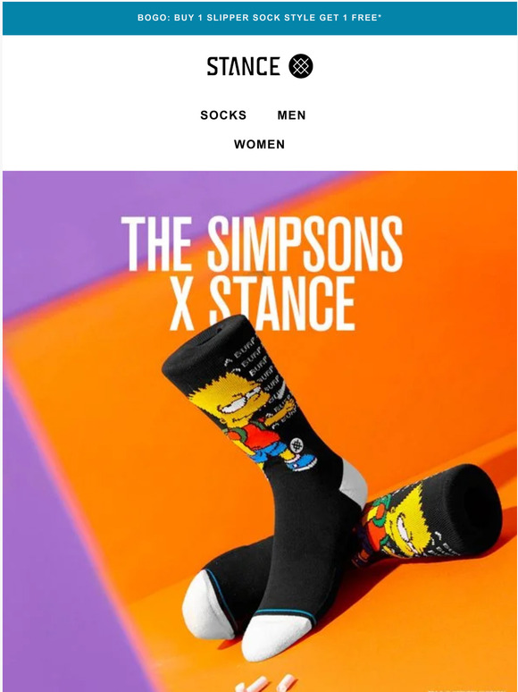 Stance: The Simpsons: All-New Colorful Fun from Springfield | Milled