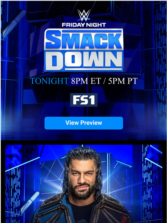 WWE Shop: SmackDown on FS1: Undisputed WWE Universal Champion Roman ...