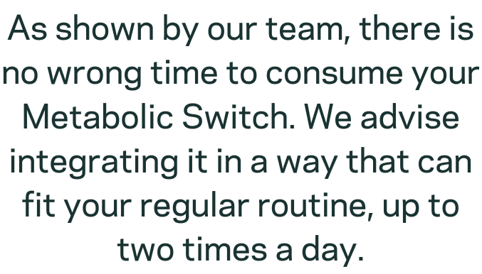 Juvenescence: The best time to take Metabolic Switch | Milled