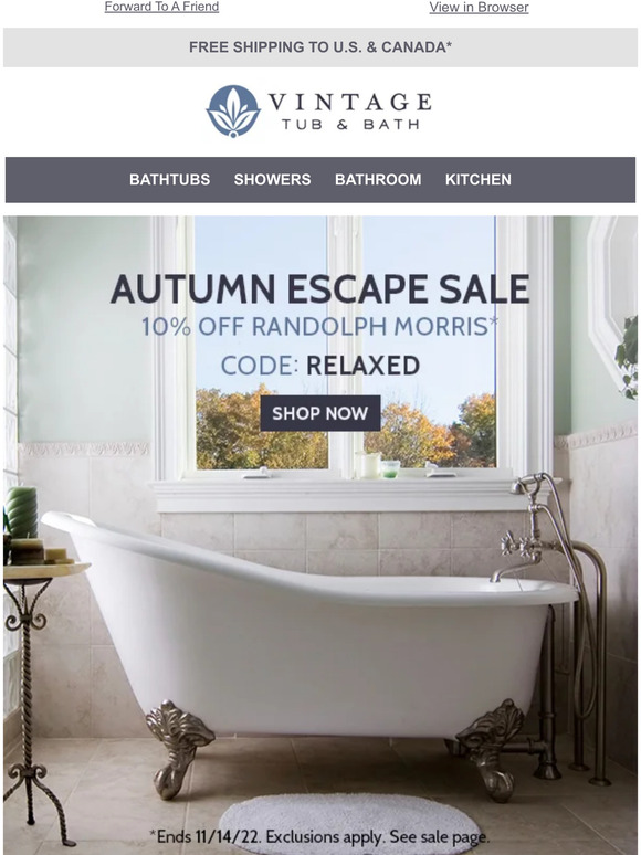 Vintage Tub: Create a home escape | Milled