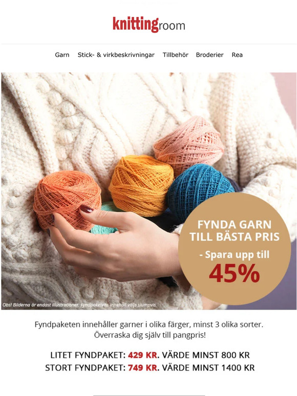 Knittingroom: Spara upp till 45% - köp våra populära fyndpaket! | Milled