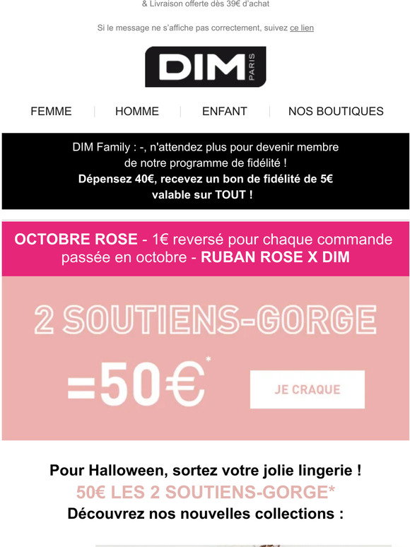 DIM: 📢 Offre exclusive DIM Protect, 39€ les 2 culottes menstruelles, c ...