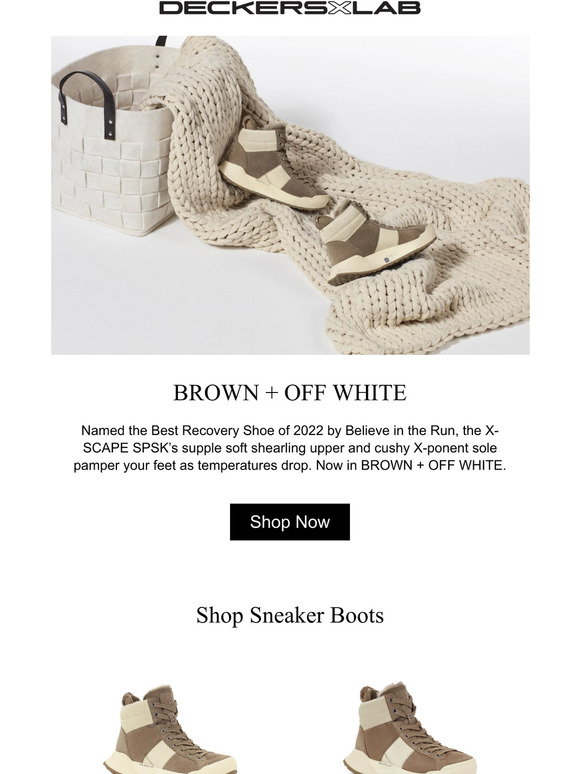Deckers X Lab: "Best Recovery Shoe" Now in BROWN + OFF-WHITE. YES! | Milled