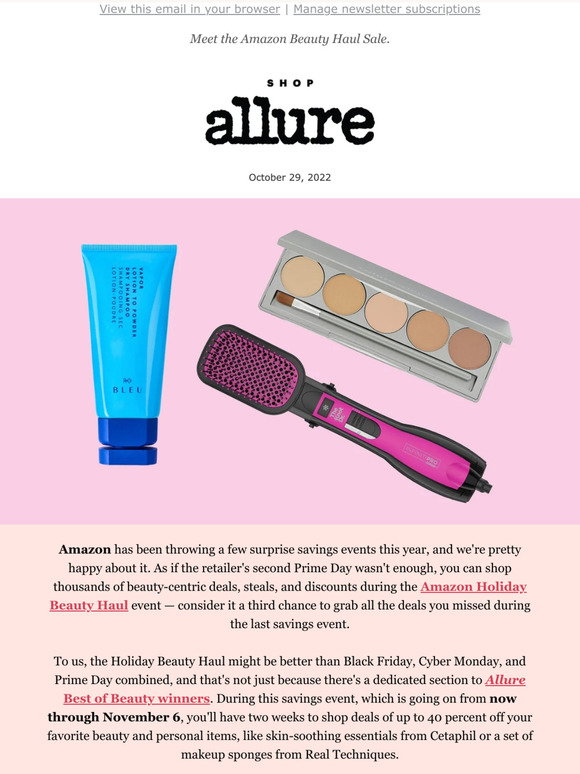 Allure: Amazon Is Having a Major Sale on Beauty Products Right Now | Milled