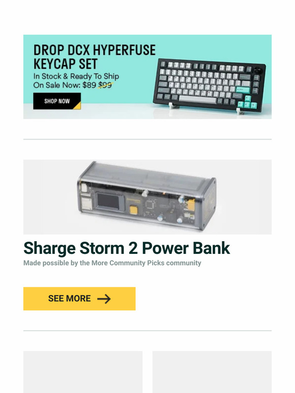 Drop: Sharge Storm 2 Power Bank, QDC Anole V3II Special Edition IEM ...