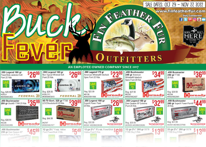 Fin Feather Fur Outfitters: We have Buck Fever at the Fin! | Milled