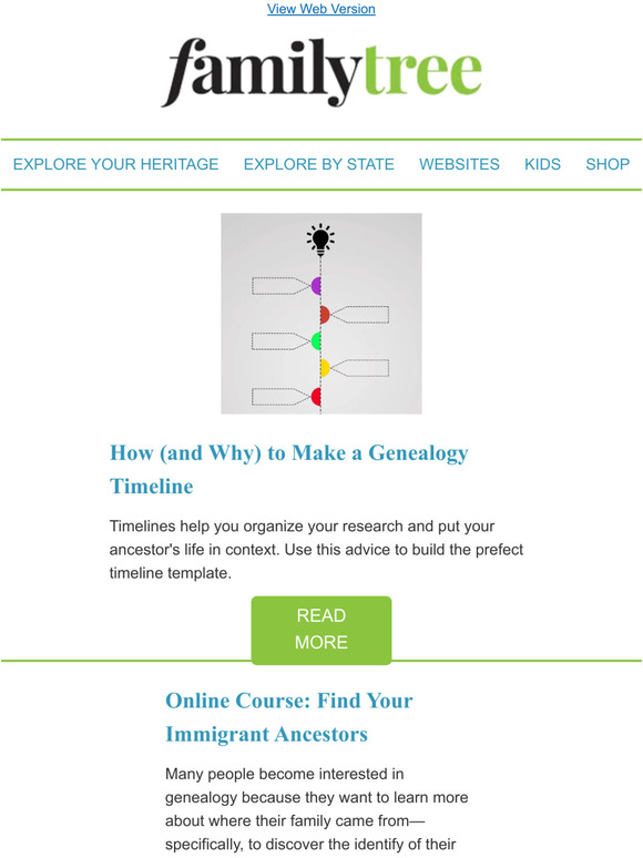 Family Tree Magazine: How (and Why) to Make a Genealogy Timeline | Milled