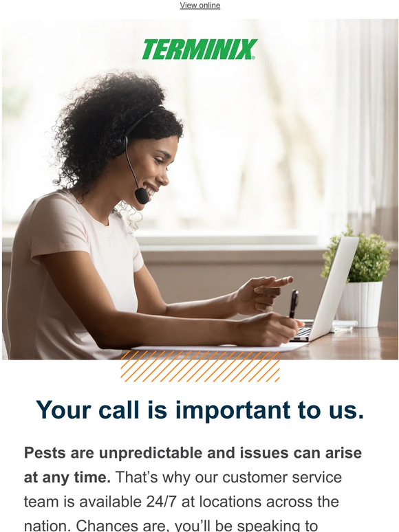 Terminix: Need us? Just call. We’re here for you. | Milled