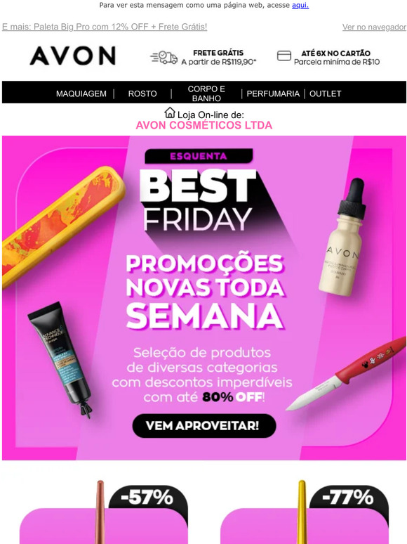 Avon: Até 80% no esquenta Best Friday! 👀 | Milled