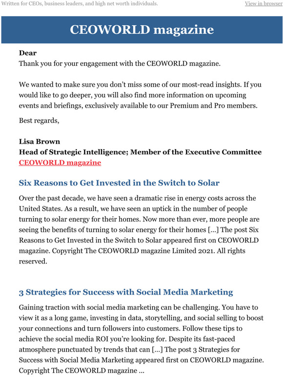 CEOWORLD Magazine: Six Reasons to Get Invested in the Switch to Solar ...