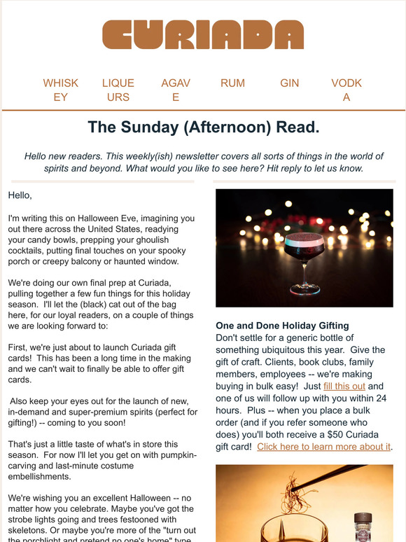 Curiada: The Sunday Read: Is Your Candy Bowl Prepped? 🦇 | Milled