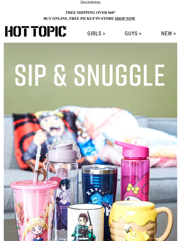 Hot Topic: Drinkware & throws for every fandom. | Milled