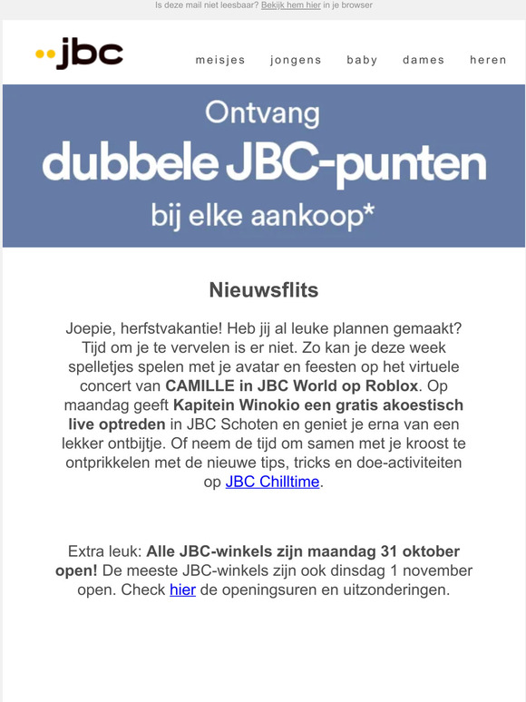 JBC: JBC is morgen open! OMG! CAMILLE | Milled