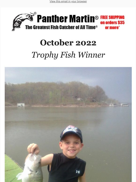 Panther Martin: Check October's 2022 Trophy Fish Winner Out! | Milled